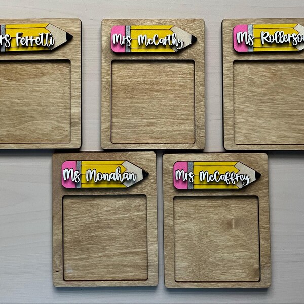 Customized Post It Note Holder - Etsy