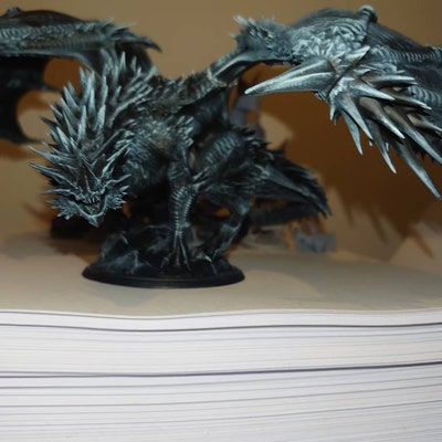 Adult Red Dragon Miniature Drake Monster Mini Dungeons and Dragons Mini ...