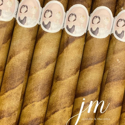 Custom Cigar Labels, Personalized Cigar Sticker Bands, Photo Wedding ...