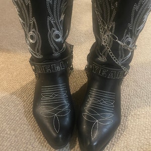 CUSTOMIZABLE Custom Leather Boot Harness Set - Etsy