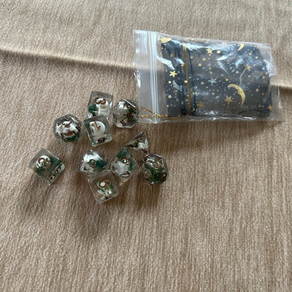 Arcane Fissure Metal Dnd Dice Set for TTRPG Games Such as Dungeons and ...