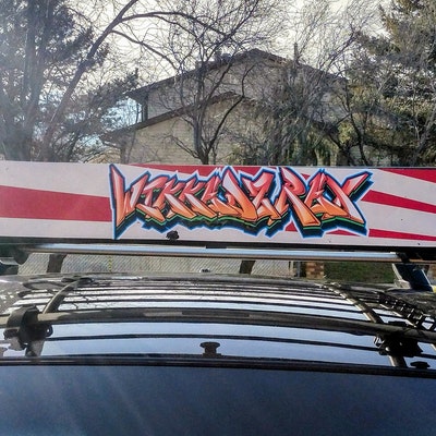 Custom Graffiti Name Sticker Decal, Wall Sticker, Backdrop Sticker ...