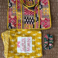 Hand Block Print Kurta Set With Dupatta/stole|indian Salwar Kameez ...