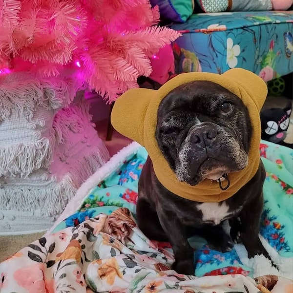 Frenchiestore Organic Dog Frenchie Ear Warmers | Fawn Frenchie - Etsy