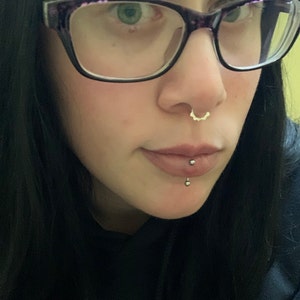 Minimalist Septum Ring, 6mm Snug Fit Septum Hoop, Gold Septum Hoop ...