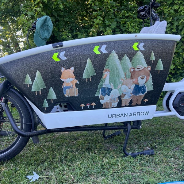 Reflective Cargo Bike Sticker Mandala | Boho | Safety Meets Style ...