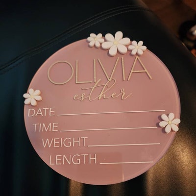 Acrylic Baby Milestone Marker, Baby Milestone Discs, Interchangeable ...