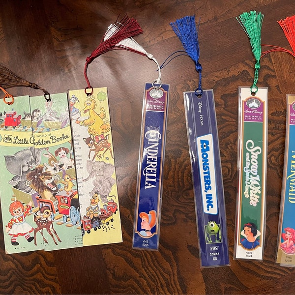 Little Golden Book Bookmark: Upcycled Vintage Book Cover With Tassel - Etsy