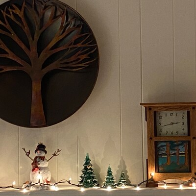 Arts and Craftsman Clock, Ivory Dial - Etsy