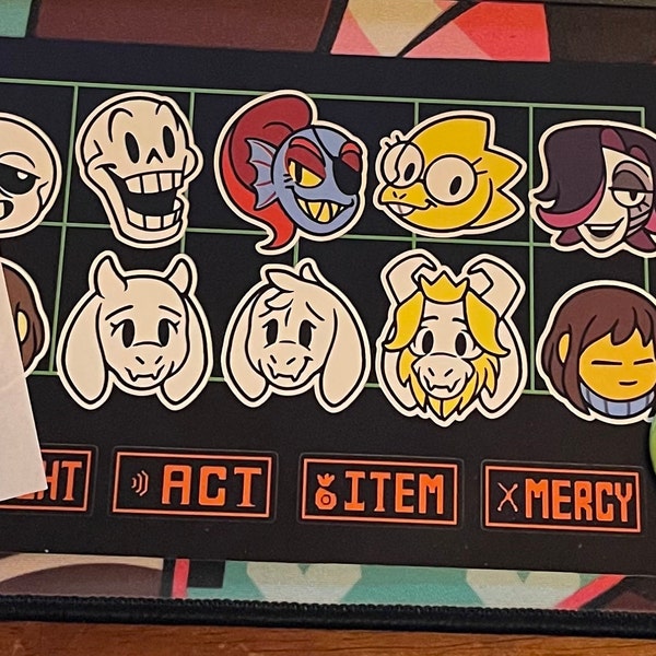 Undertale Sticker Sheet - Etsy