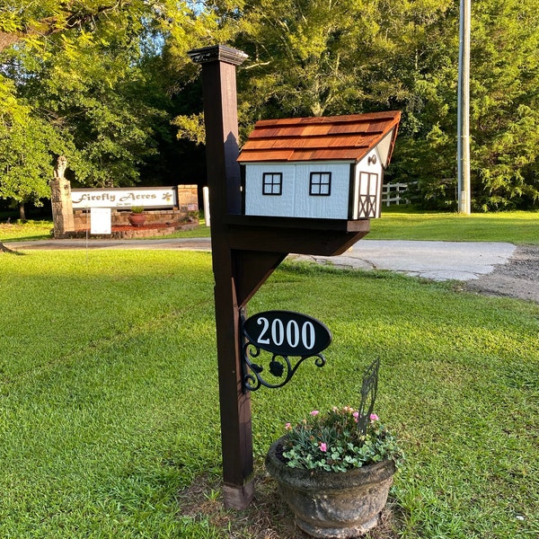 Address America Park Place Reflective Mail Box Address Sign, Double ...