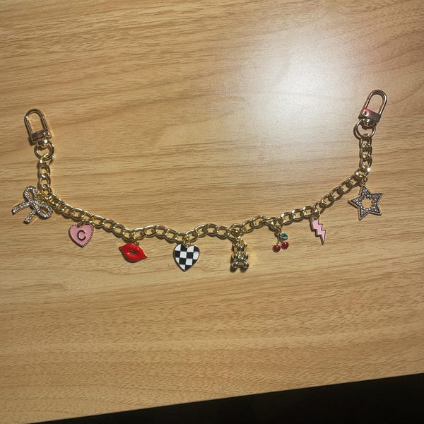 Charm Keychain, Custom Charm Car Keychain, Purse Chain Accessory ...