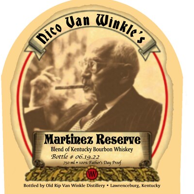 Custom Pappy Van Winkle Label Bottle Poor Man's Pappy Van Winkle Label ...