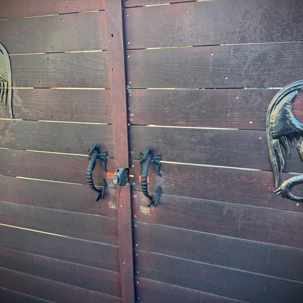 Door Handle, Skeleton Hand, Metal Door Pull, Original Door Handle ...