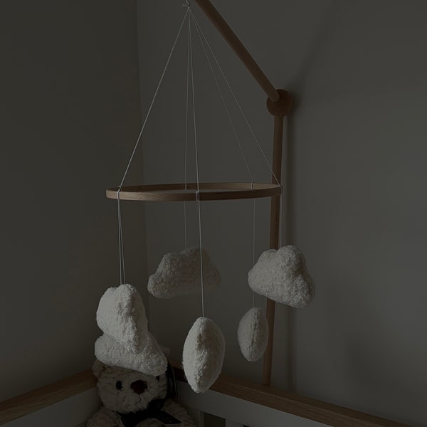 Boucle Mobile Handmade Baby Mobile Clouds Mobile Baby Nursery ...