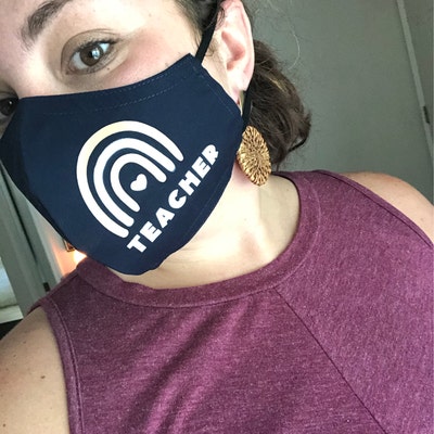 Teacher Face Masks - Etsy