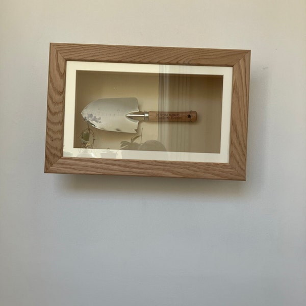 RECTANGLE Oblong Extra Deep Shadow Box Display Frame New Solid Oak ...