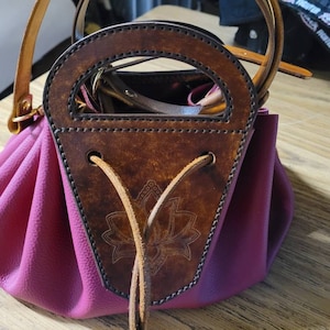 PDF Pattern. Leather BUCKET Hand Bag With Video - Etsy