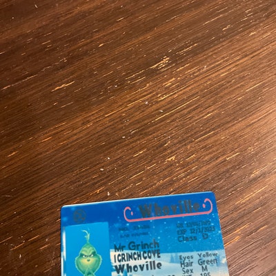 Grinch Drivers License Digital Download PNG SVG - Etsy