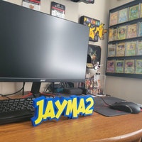 Custom Pokemon Style Name Plate Personalised Desk Sign Boy - Etsy UK