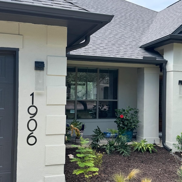 Metal Modern House Letters & Numbers | Individual House Numbers ...