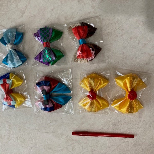 Disney Princess Character Inspired Hair Bows | Disney Princess Inspired ...