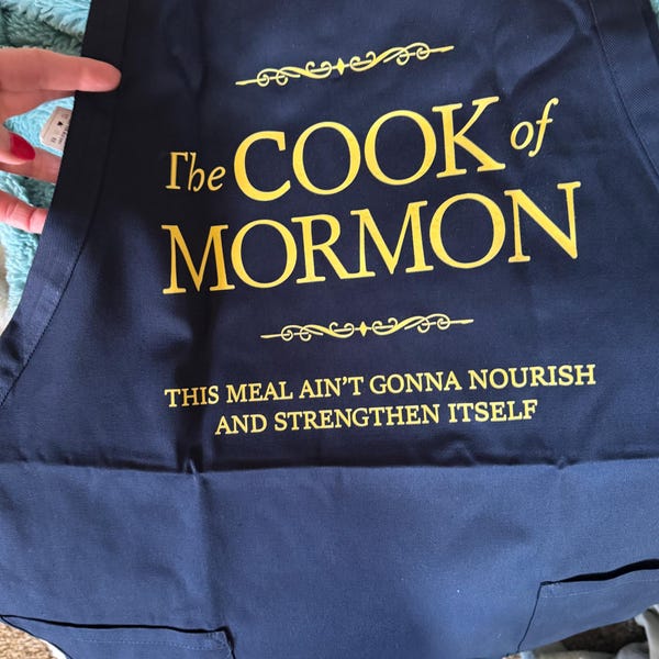 Cook of Mormon Apron: LDS Baking Gift - Etsy