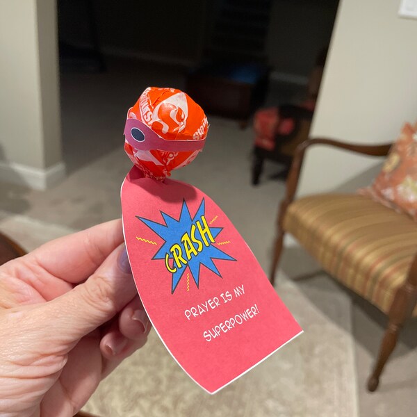 Superhero Lollipop Capes Masks Template - Printable Birthday Party ...