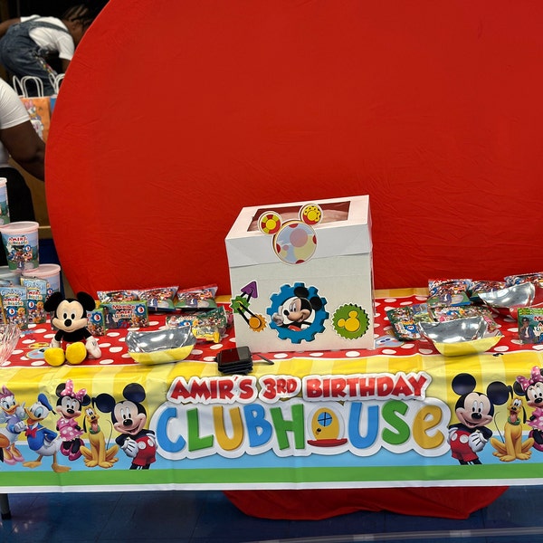 Mickey Mouse Clubhouse Personalized Custom Table Cover - Etsy