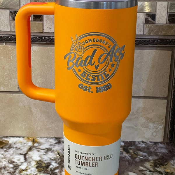 Personalized Stanley 40oz Tumbler, Custom Engraved Tumblers, Bridesmaid ...