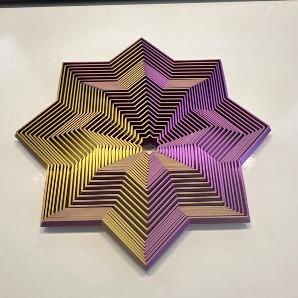 Icosahedron 3D Printed Model 20 Sided Polyhedron 4 Inch - Etsy