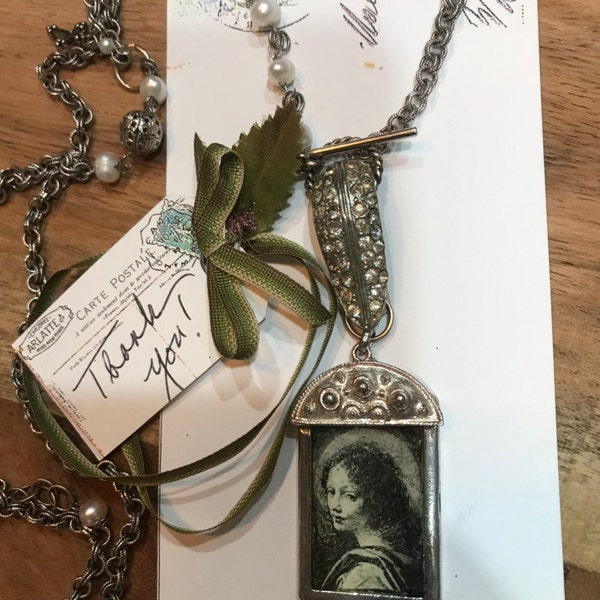 Madonna and Child Antique Watch Fob Repurposed Vintage Religious ...
