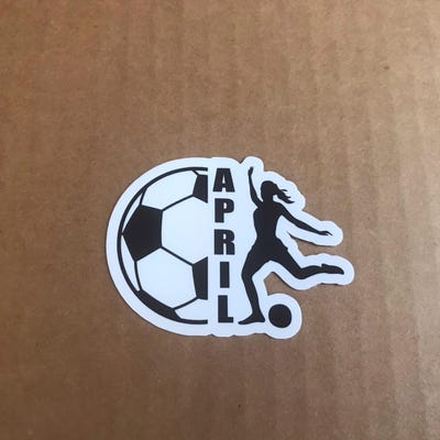 Personalized Soccer Number Sticker, Custom Number Sticker, Soccer Team ...