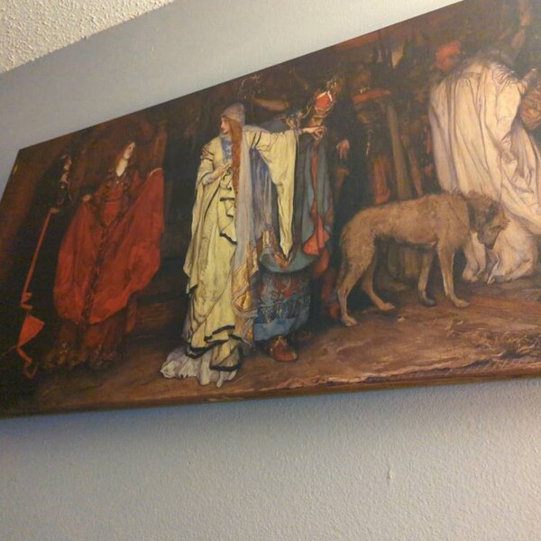 Edwin Austin Abbey : King Lear, Act I Scene I (1898) Canvas Gallery Wrapped or Framed Giclee ...