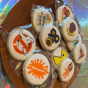 1990s Themed Decorated Sugar Cookies 90s Party Favors 1990s Themed ...