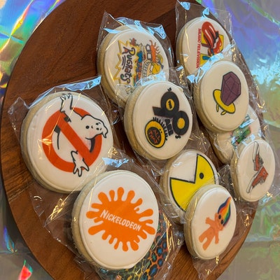 1990s Themed Decorated Sugar Cookies 90s Party Favors 1990s Themed ...