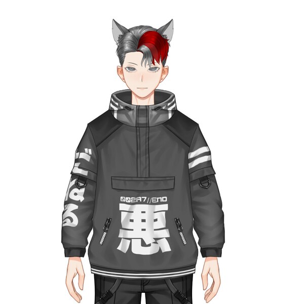 Male Premade Vtuber Model, Live2d Premium Model for Vtube Studio ...