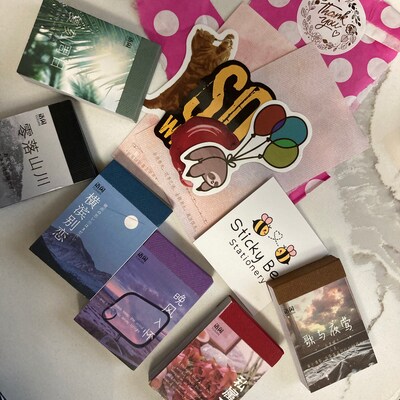 Landscape Sticker Book Journal Supplies Aesthetic Stickers Picture ...