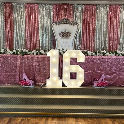 2D Giant Number or Letter 3 Feet Tall party Prop Custom to Any Birthday ...