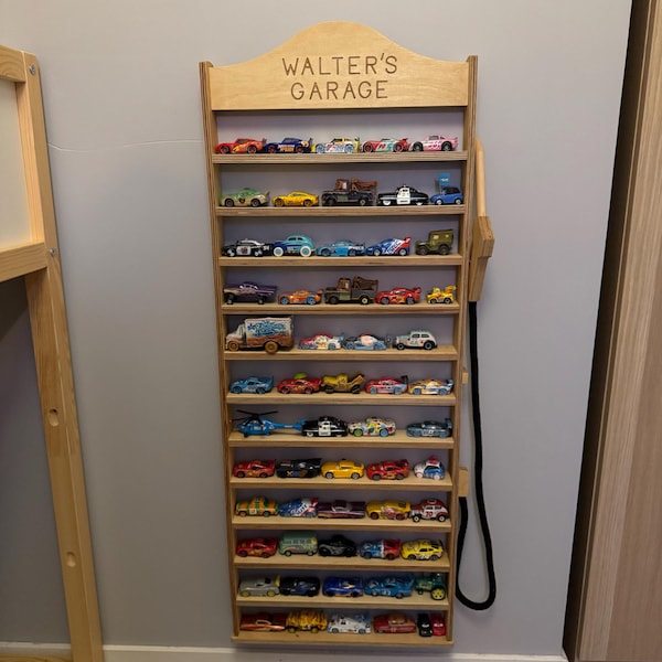 Cars Shelf for 60 Pcs Made of Birch Plywood With Personalisation - Etsy