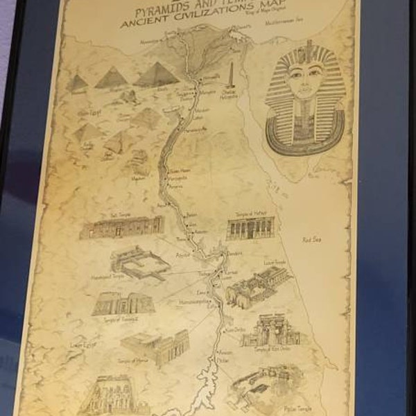 PYRAMIDS & TEMPLES of EGYPT - Map of Ancient Egyptian Temples and ...