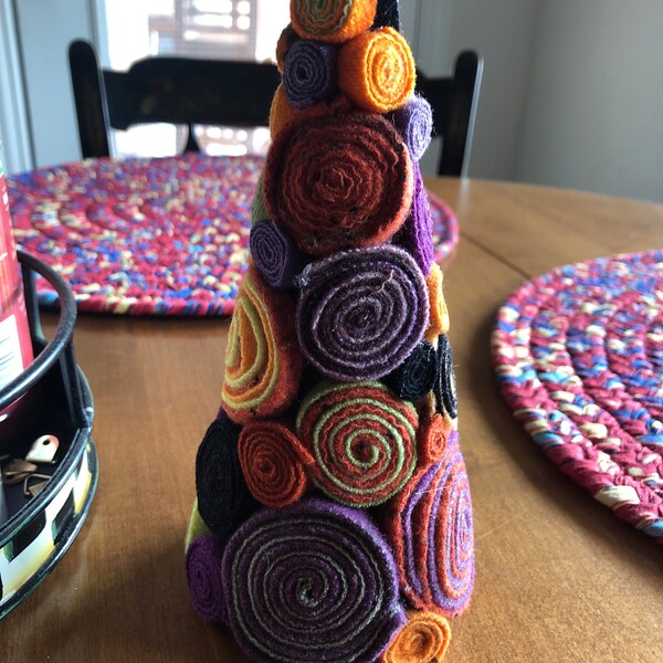 Christmas Woolly Tree Kit - Kid's Craft - Hand-dyed Wool - Etsy