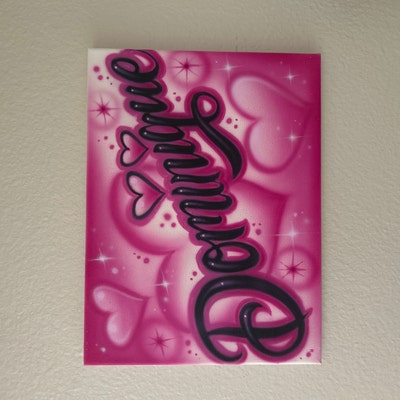 Airbrush Script Name Design - Etsy