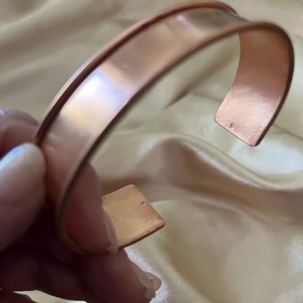 Raw Copper Bracelet Blanks Real Copper Cuff Blanks Adjustable Bracelet ...