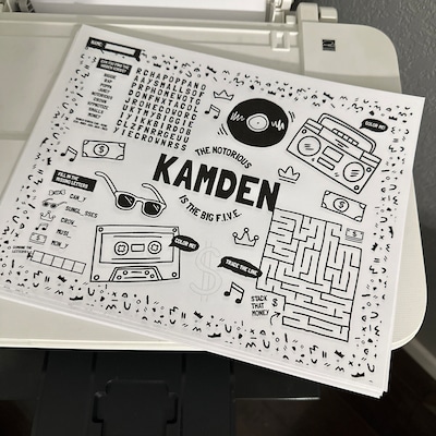 Hip Hop Party Game, Rap Birthday Activity, What's Your Rapper Name ...