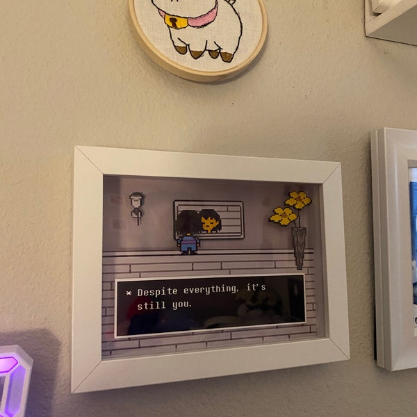 Undertale Despite Everything Shadow Box Diorama 3D Pop Art - Etsy