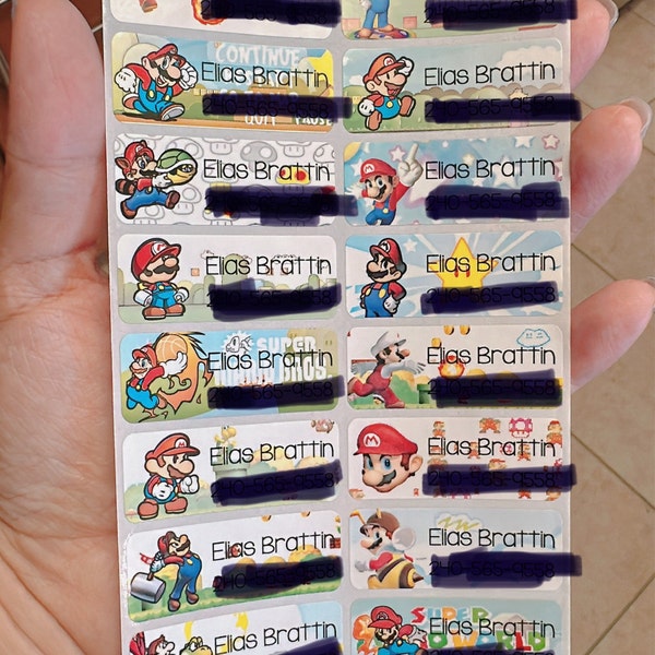 Name Label School Label Waterproof Label Daycare Stickers Kids Sticker ...