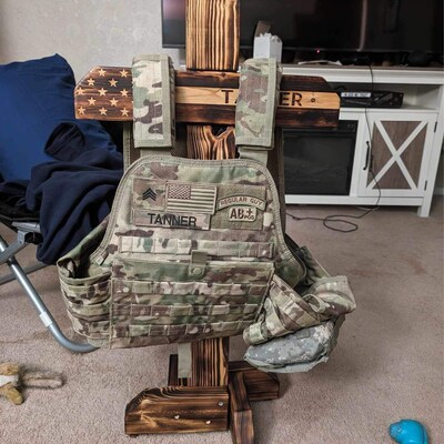 Police/military Gear Rack, Known as a Flak Rack Veteran Owned ...