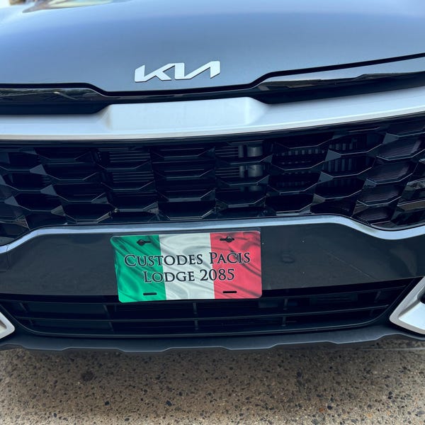 Custom License Plate Front Car Tag, Aluminum or Plastic - Personalized ...