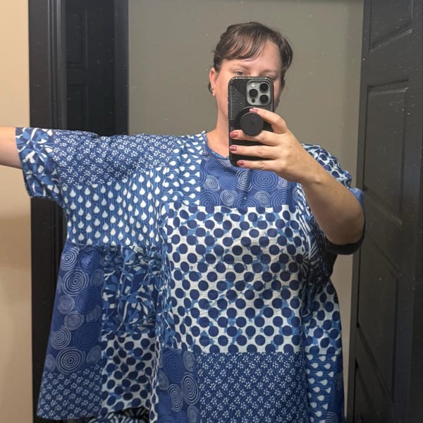 Boxy Top Sewing Pattern, Oversized Boho Top PDF Download - Sizes XS-XXL ...